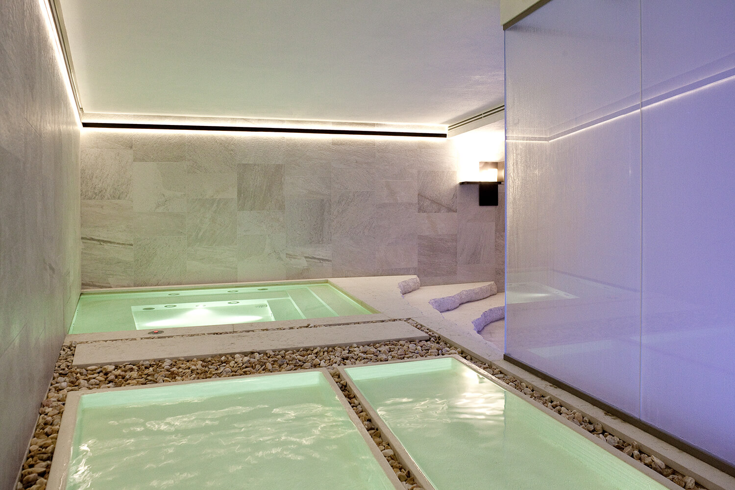 Portopiccolo Spa от Studio Apostoli. Керамогранит Florim